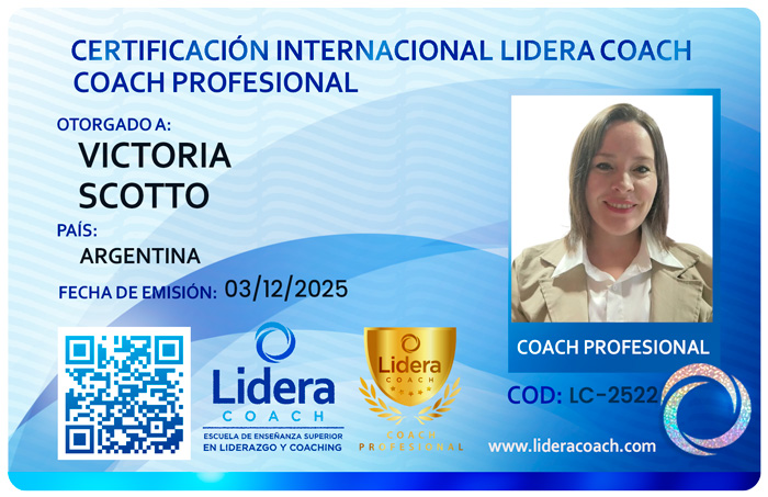 Victoria Scotto - Lidera Coach - Coaches Graduados